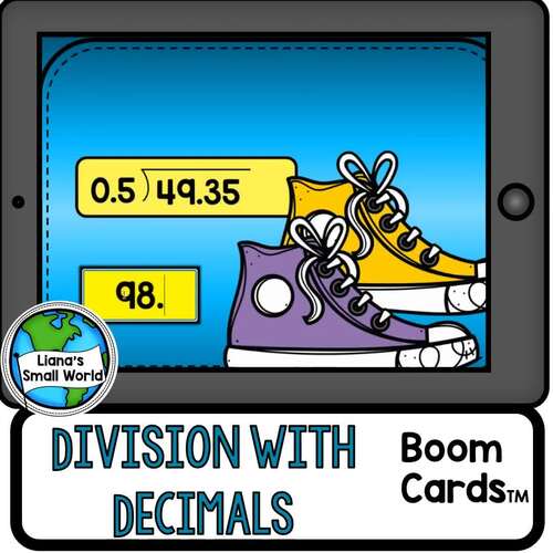 Decimal Division - Decimals in dividends and Divisors BOOM Deck tm