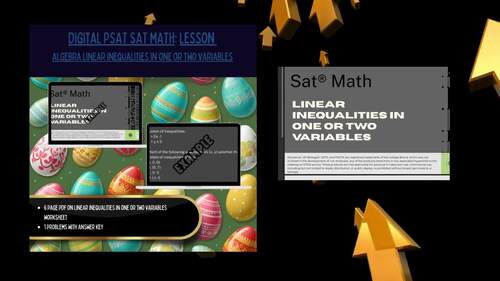 Digital SAT Prep Math (DSAT) Lesson Linear Inequalities in 1 or 2 Variables