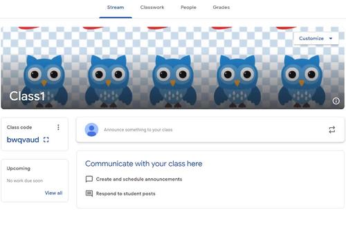 Animated Google Classroom Headers (Patriotic Owls) Banners - Distance ...