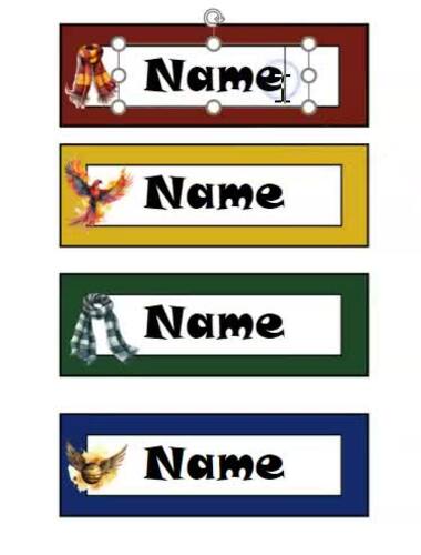 EDITABLE Harry Potter Desk Name Tags/ Harry Potter Bookmarks | TPT