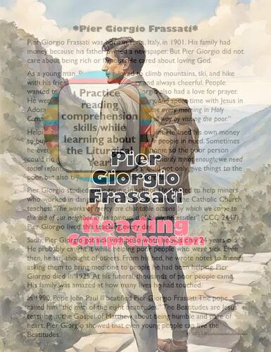 Pier Giorgio Frassati Reading Comprehension | Early Elementary to High ...