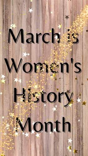 Lifting Women up Craft for Women's History Month Classroom Homeschool