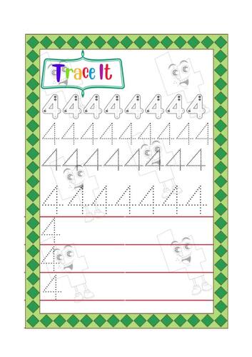 Toddlers Curriculum | Number "4" Activities by Brainstorm Preschool