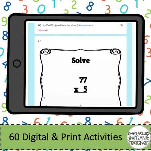Enhance Your Math Center with this SELF-CHECKING 3rd Grade Google Form ...