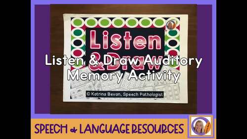 Listen & Draw: Auditory memory, directions & language by Katrina Bevan