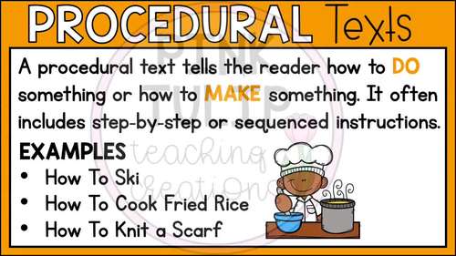 Procedural Text Reading Writing PowerPoint Presentation - Guided Teaching