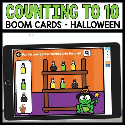 Counting Objects to 10 Halloween Math Activities BUNDLE Digital Resources