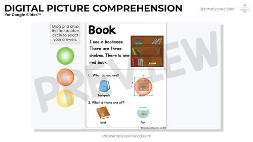 Special Education: PICTURE Comprehension Bundle Print + Digital ...