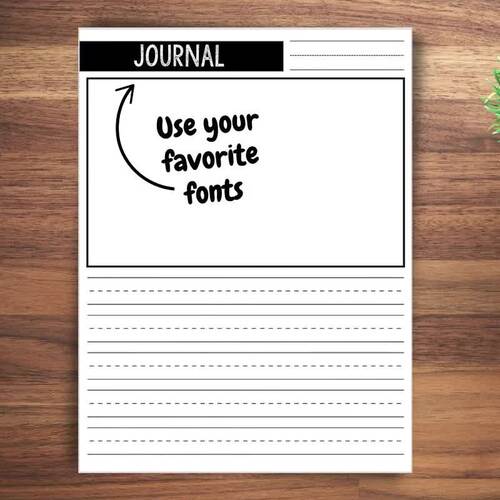 Editable Writing Paper | Customizable Lined Pages for Any Subject & Lesson
