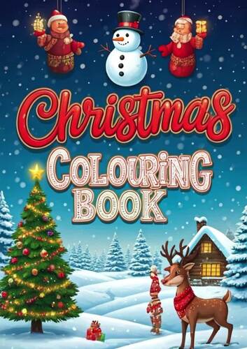 K-3 Christmas Colouring Book/ 25 Pages PDF | TPT