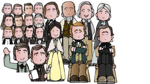 LDS Historical Figures clip art LDS History clip art Brigham Young Mini