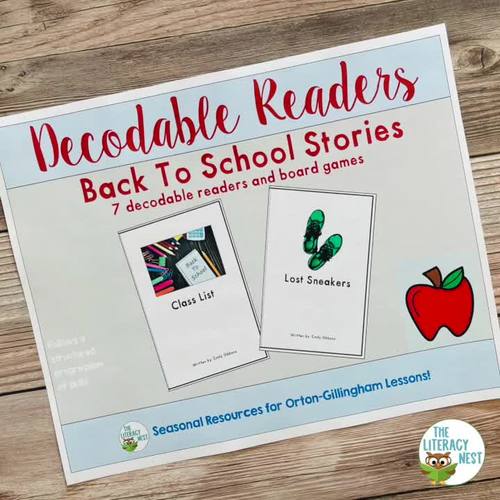 Back to School Decodable Readers and Games Includes Digital | TpT