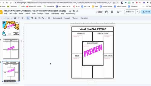 Ancient Mesopotamia Interactive Notebook (Digital Version - Google Slides)
