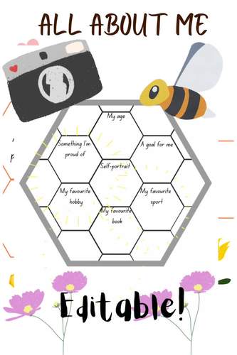 All about me!Editable! Back to school! Amazing display! | TPT