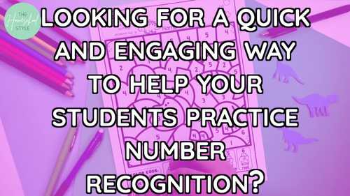 Number Recognition Editable Color by Code Worksheets | Dinosaur ...