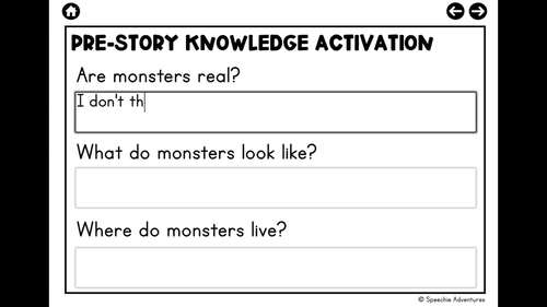 How to Catch a Monster Book Companion Boom Cards by Speechie Adventures