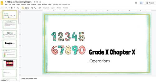 Grade 7 Ontario Math Curriculum | Operations | Digital Google Slides & Form