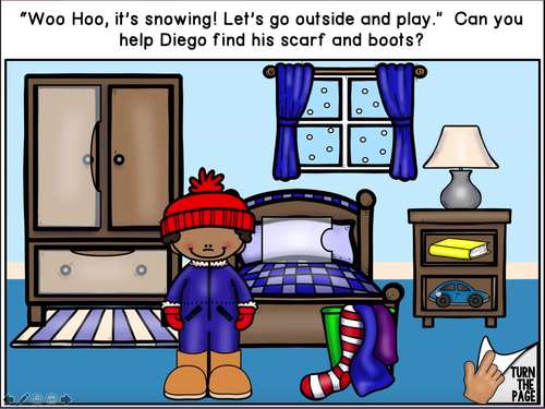 Snow Day: An Interactive Lift-the-Flap Book for PowerPoint by K Ratliff