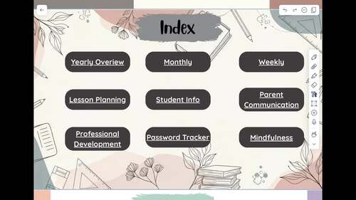 2025-2026 Digital All-in-One Teacher Planner | Hyperlinked PDF for Note ...