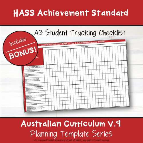 V9 Australian Curriculum HASS ACHIEVEMENT STANDARD CHECKLISTS – Year 6