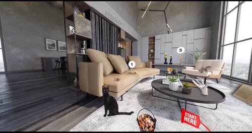 Halloween digital Escape Room English ESL/EFL kids A1/A2, 360 view, no prep