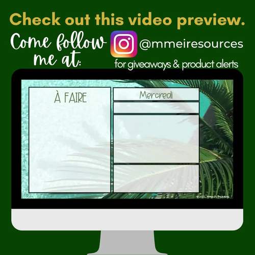 French Daily Slides | Summer | L'été by Mme I's Resources | TPT