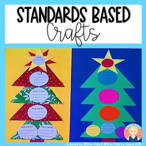 Story Elements and Main Topic Christmas Tree Craftivities for K-1 by ...