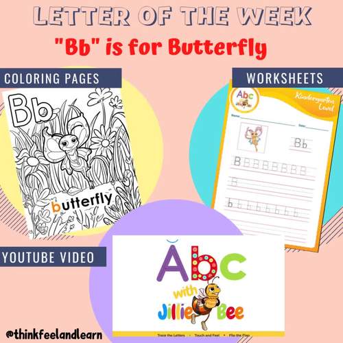 ABC with Jillie Bee Animal and their home Coloring Pages | TPT