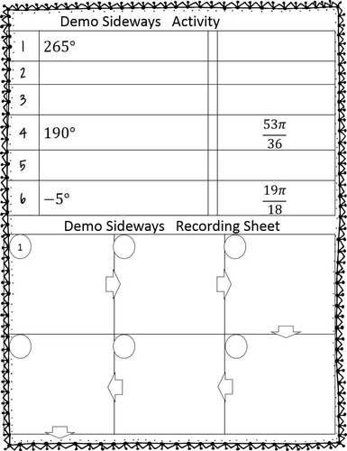 Converting Degrees to Radians Worksheets by Blue Mountain Math | TPT Converting Degrees to Radians Worksheets by Blue Mountain Math | TPT