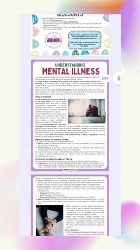 Mental Illness Awareness for Teens | NO PREP READING & WRITING LESSON ...