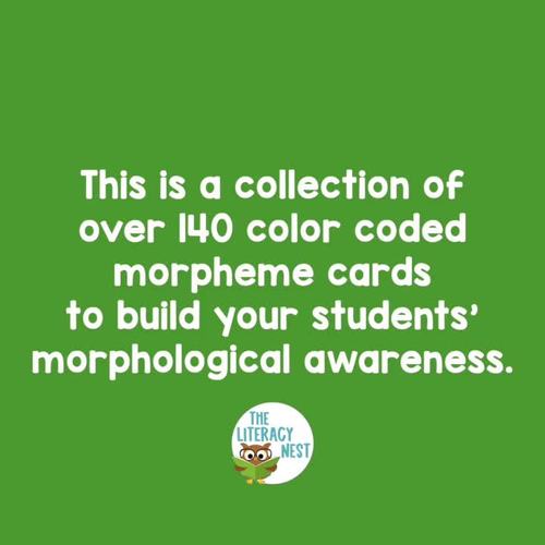 Morphology Cards For Prefixes Suffixes Roots Greek Forms Tpt