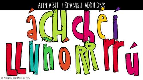 Alphabet 1 clip art, Spanish Additions clip art, Letters clip art Mini