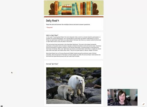 Daily ELA Skills Practice for Middle School WK 23 | Google Classroom