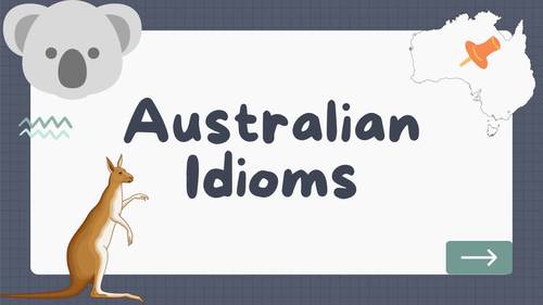 Australian Idioms and Sayings by The Aussie SLP | TPT