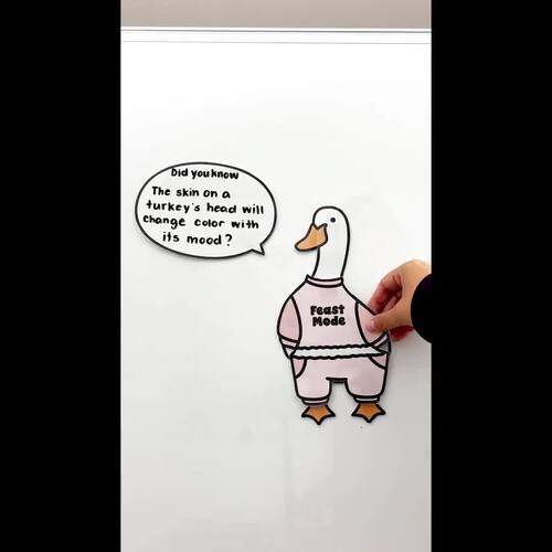 Classroom Goose Outfits - Thanksgiving Door Decor - November Bulletin ...