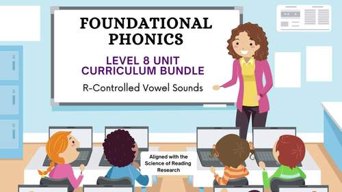 Science of Reading 1st Grade Phonics Curriculum Lessons Slides Bundle 8