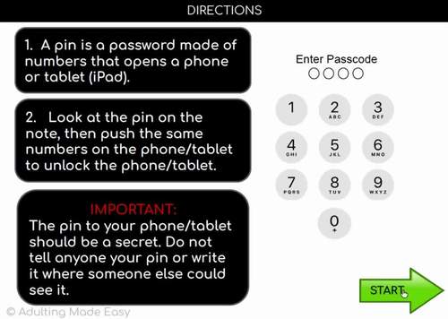 Unlocking a Phone or Tablet - Independent Skills - Boom Cards ...