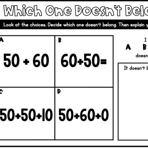 Math Warm Up Which One Doesn't Belong October by Mona Math | TPT