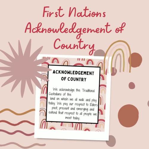Acknowledgement of Country First Nations Indigenous Australian NAIDOC ...