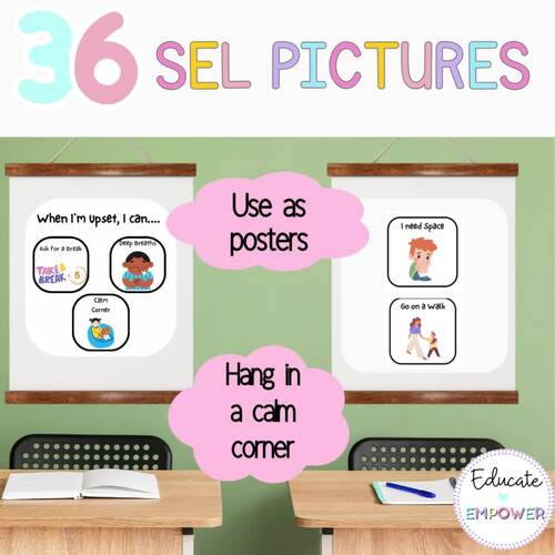 Editable First-Then Board, Token Boards, Classroom/SEL Pecs Cards