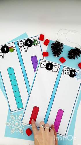 Winter Counting One-to-One Correspondence Activity Pre-K Kindergarten