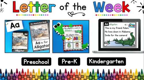 Letter of the Week Curriculum BUNDLE Kindergarten Program Alphabet SOR ...