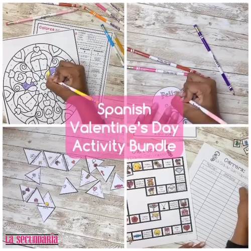 Spanish Valentine's Day Activity Bundle by LA SECUNDARIA | TpT