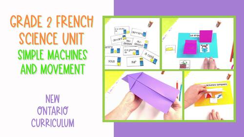 French Grade 2 Science Simple Machines - Sciences 2e année Les machines ...