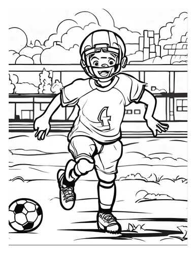 Color Your Goal: Football Fun Coloring Book for Kids by SHOP creative1
