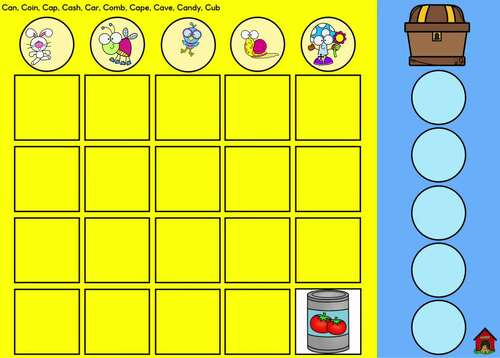 Spring Cariboo Articulation Game: F, V, K, G by Jennie's Speech Room