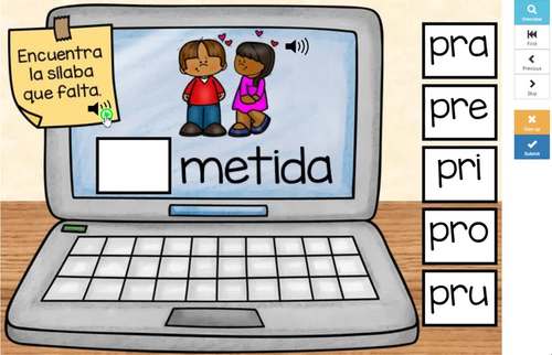 BOOM Cards Sílabas trabadas Pr (pra, pre, pri, pro and pru)- Distance ...