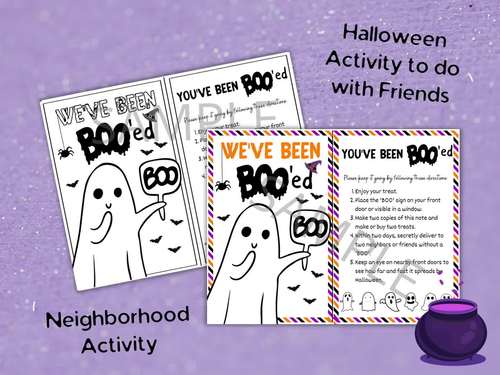 You’ve Been Booed Printable | We’ve Been Boo’d | Halloween Classroom ...