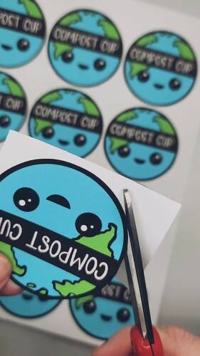 Earth Day Compost Cup Tags - Dirt Cup Earth Day - Party Favor Cupcake Tags