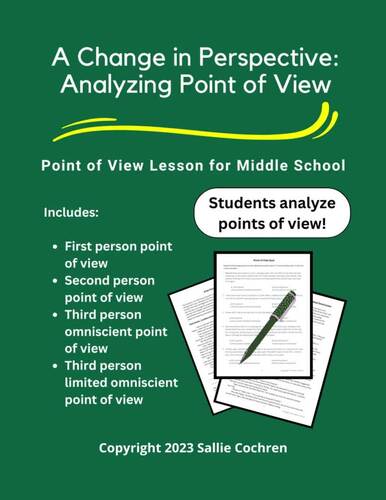 A Change in Perspective: Point of View Lesson for Middle School | TPT